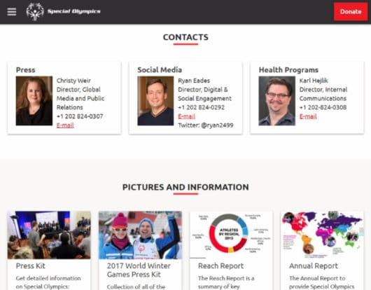 10 Online Press Room Examples for Nonprofits - Wired Impact