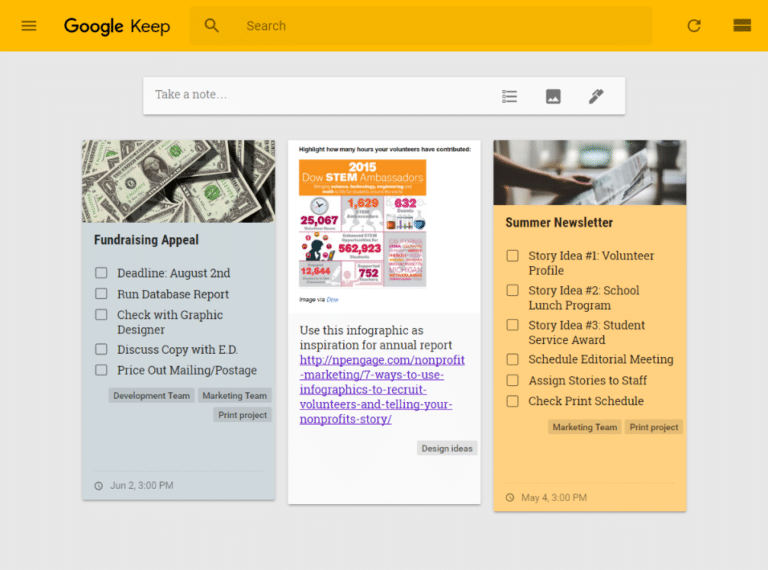 Get Organized for Good: How to Use Google Keep for Nonprofits - Wired ...
