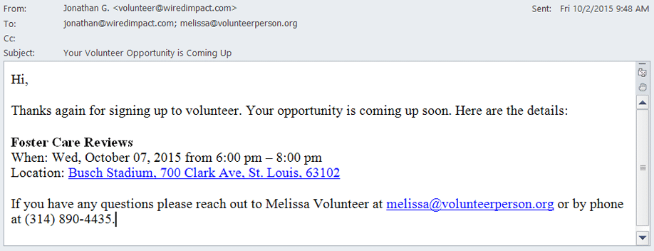 Volunteer Management - Wired Impact