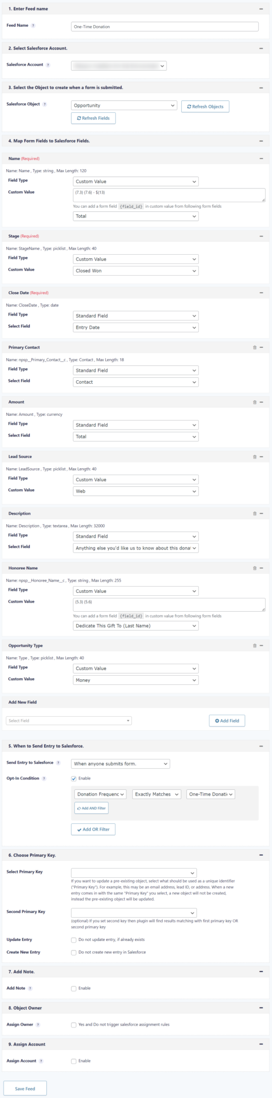 Connecting a Form to Salesforce - Wired Impact