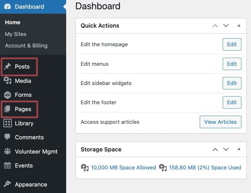 Formatting Text on a Page or Post - Wired Impact